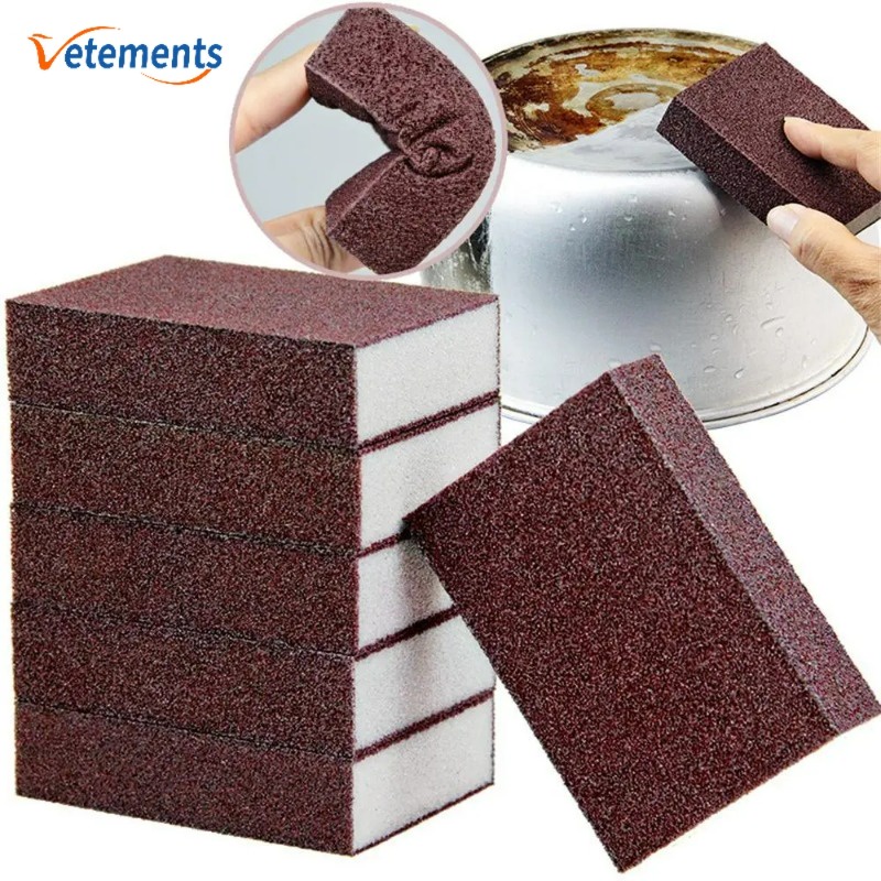 Emery Rust Remover Cleaning Sponge Wipe/ Pot Pan Remover Brush Scouring ...