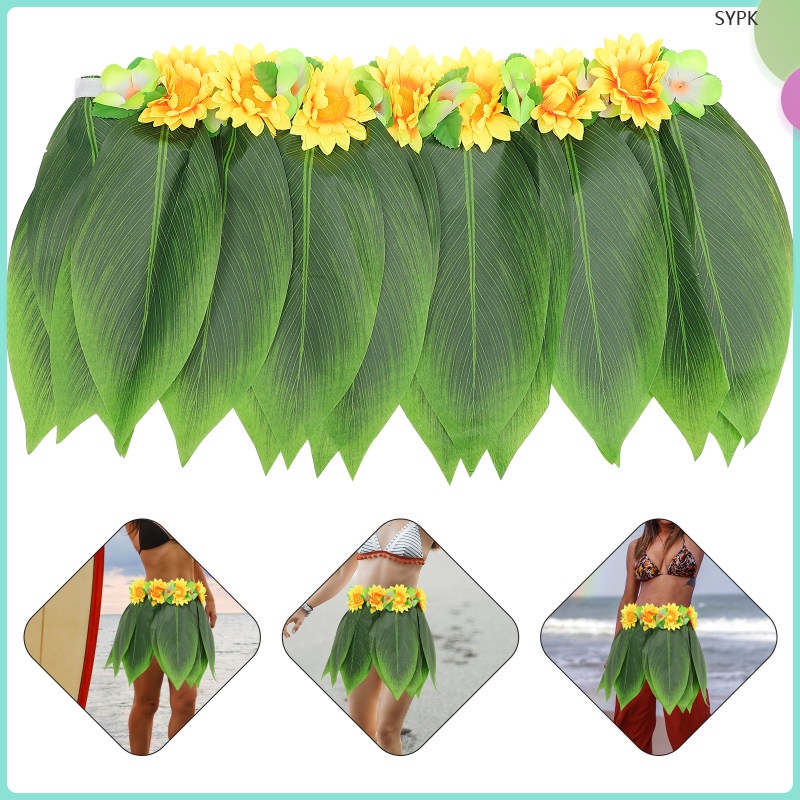 Simulation Leaf Skirt Roleplay Costume Kids Girls Clothes Tassel Trim ...