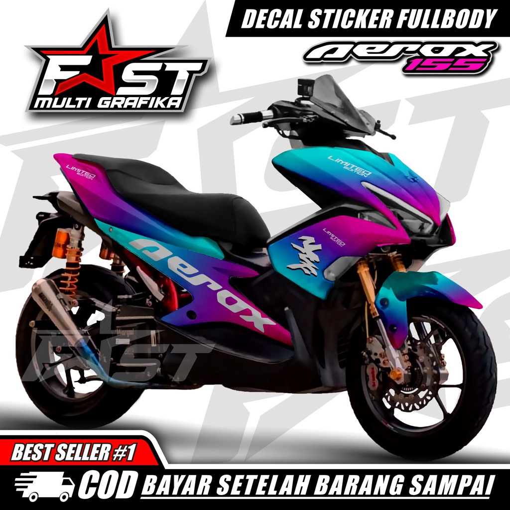 Terbaru Decal Sticker Variation Fullbody Aerox 155 VVA Old - Dekal ...