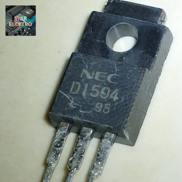 D1594 To-220f 2SD1594 2SD 1594 NEC Power Transistor NPN 6A 100V BJT ...