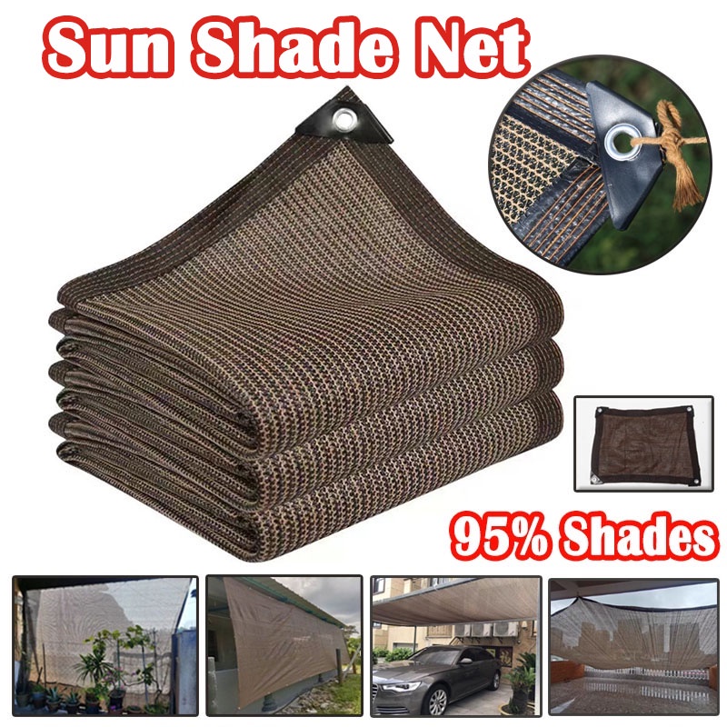 Sun Shade Net Outdoor Car Garden Balcony Privacy Sun Cover Mesh Pool ...