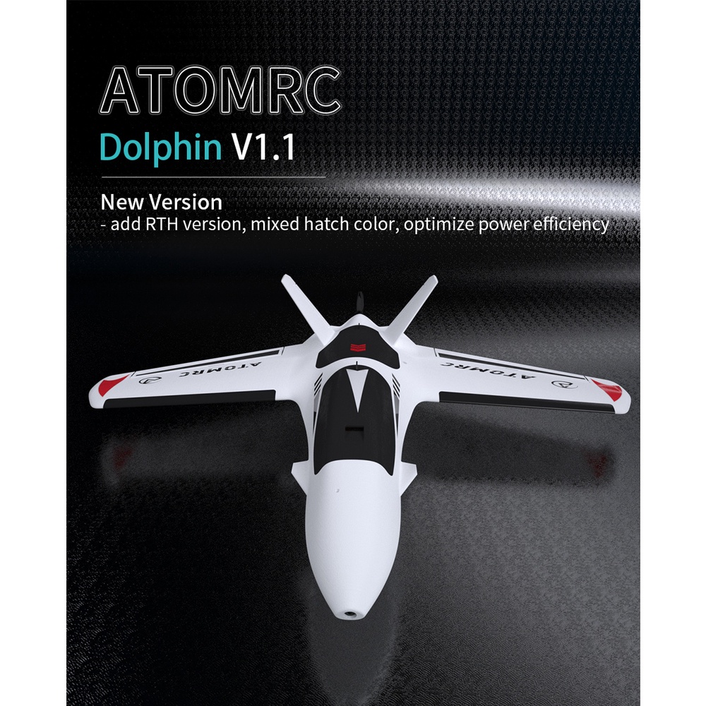 ATOMRC 845mm Wingspan Fixed Delta Wing Dolphin FPV Airplane Drone ...