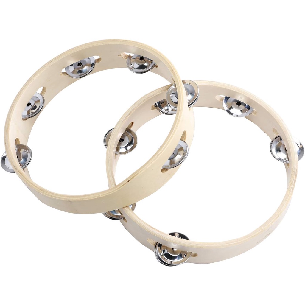 Ready Stock Amazthing Wooden 8 inch Handheld Tambourine Ring |Alat ...