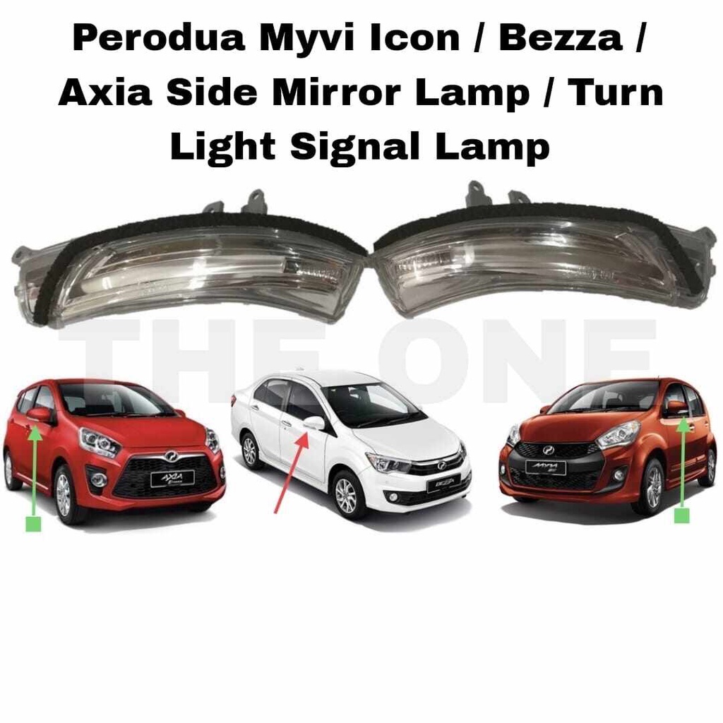DELLOYED PERODUA MYVI ICON / BEZZA / AXIA Side Mirror Lamp / Turn Light ...