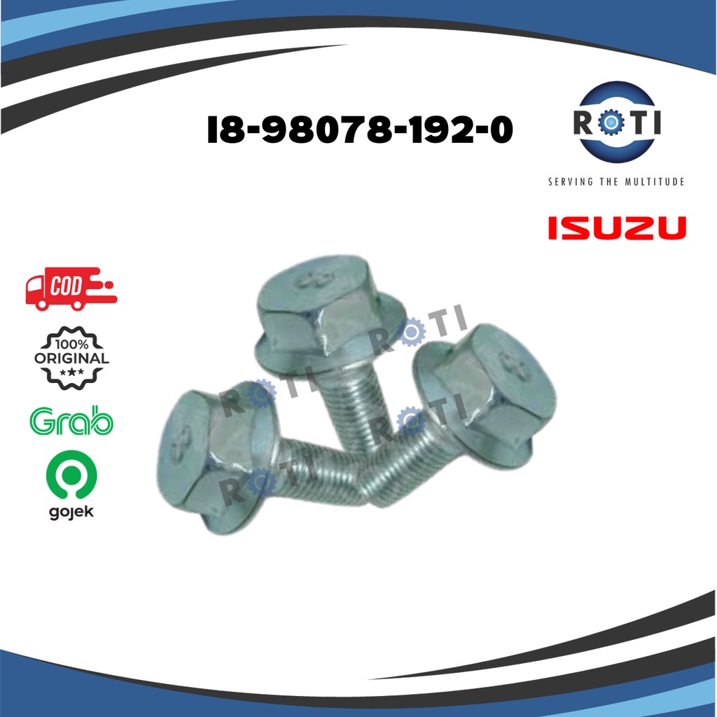 Isuzu I8-98078 192-0 BOLT SUPPORT DISC D-MAX 4JJ1 GENUINE | Shopee Malaysia