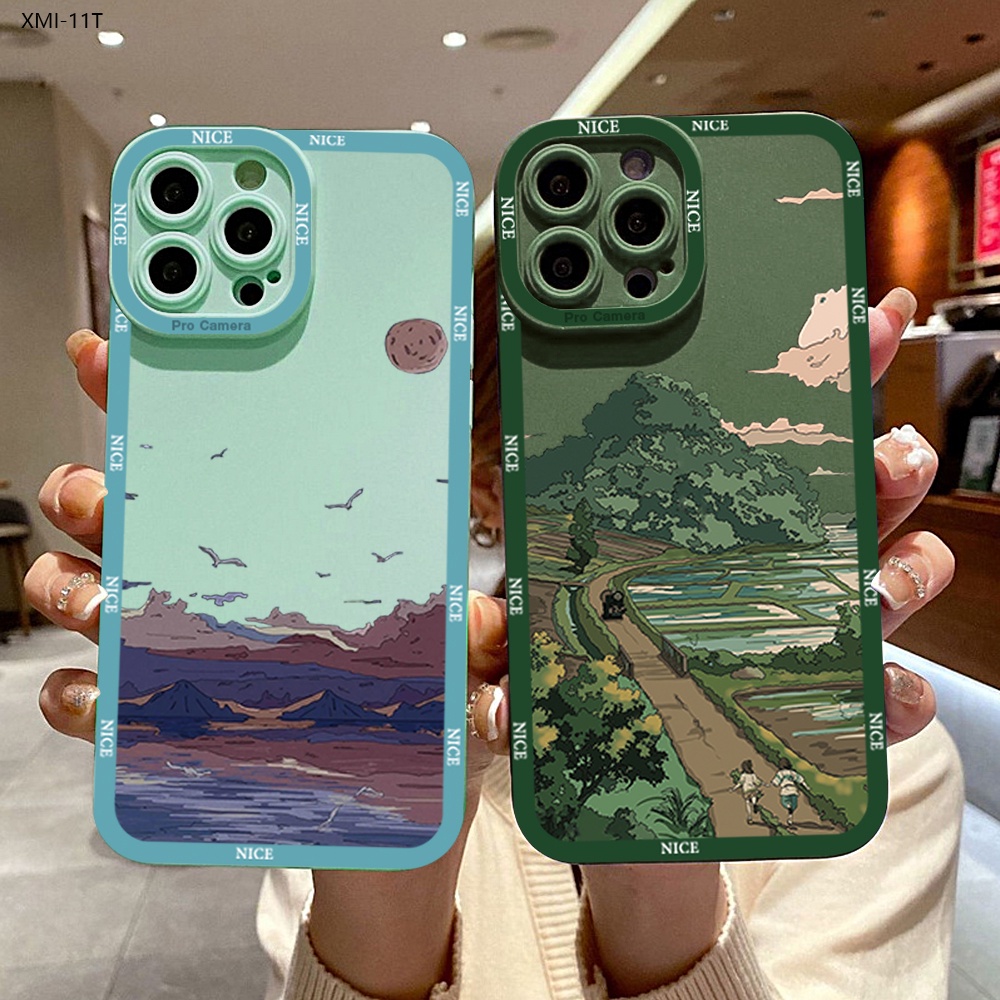 Xiaomi Mi 11T 10T 11 9 8 Lite Pro 5G NE For Phone Case Thicken Lens Soft Casing Romantic Scenery ...