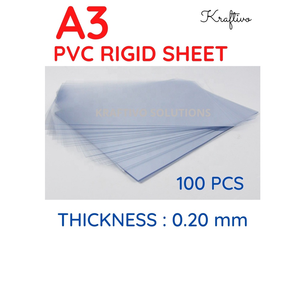 [ A3 RIGID SHEET ] A3 TRANSPARENT PVC RIGID SHEET /A3 PVC BINDING COVER /PVC SHEET /BOOK BINDING ...