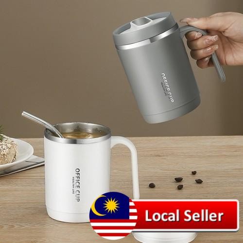 500ml Stainless Steel Drinking Tumbler Mug Cup Suitable Hot Ice Cold ...