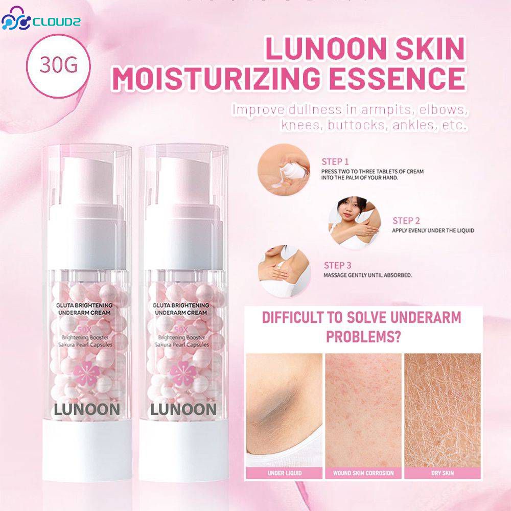 Lunoon Sakura Gluta Underarm Whitening Cream Body Lotion Moisturizer ...