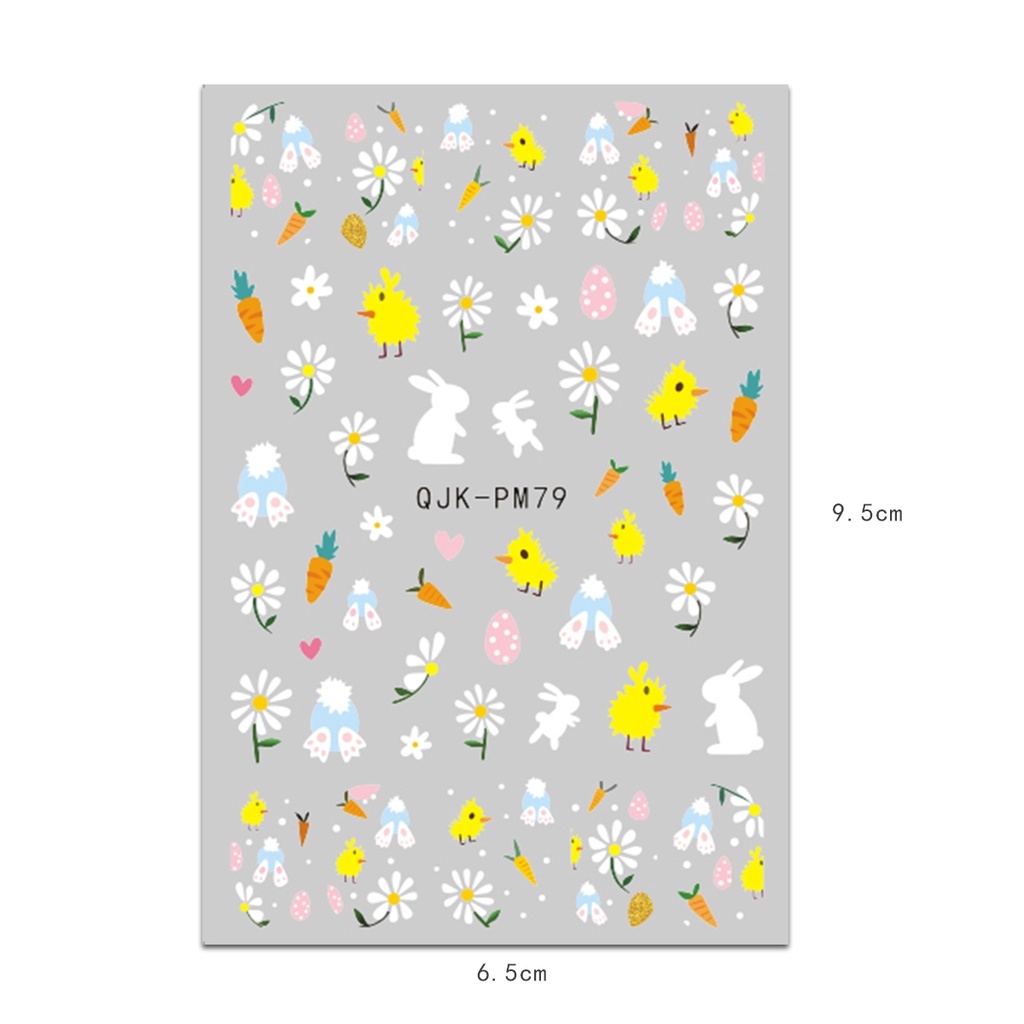 HAMA NAIL Nail Art Stickers Wholesale Spring Small Flowers Short Nails ...
