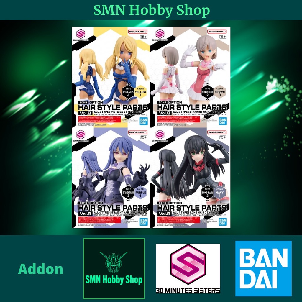 Mecha Waifu Girls Option Hair Style Part All 4 Types Vol 8 Addon ...