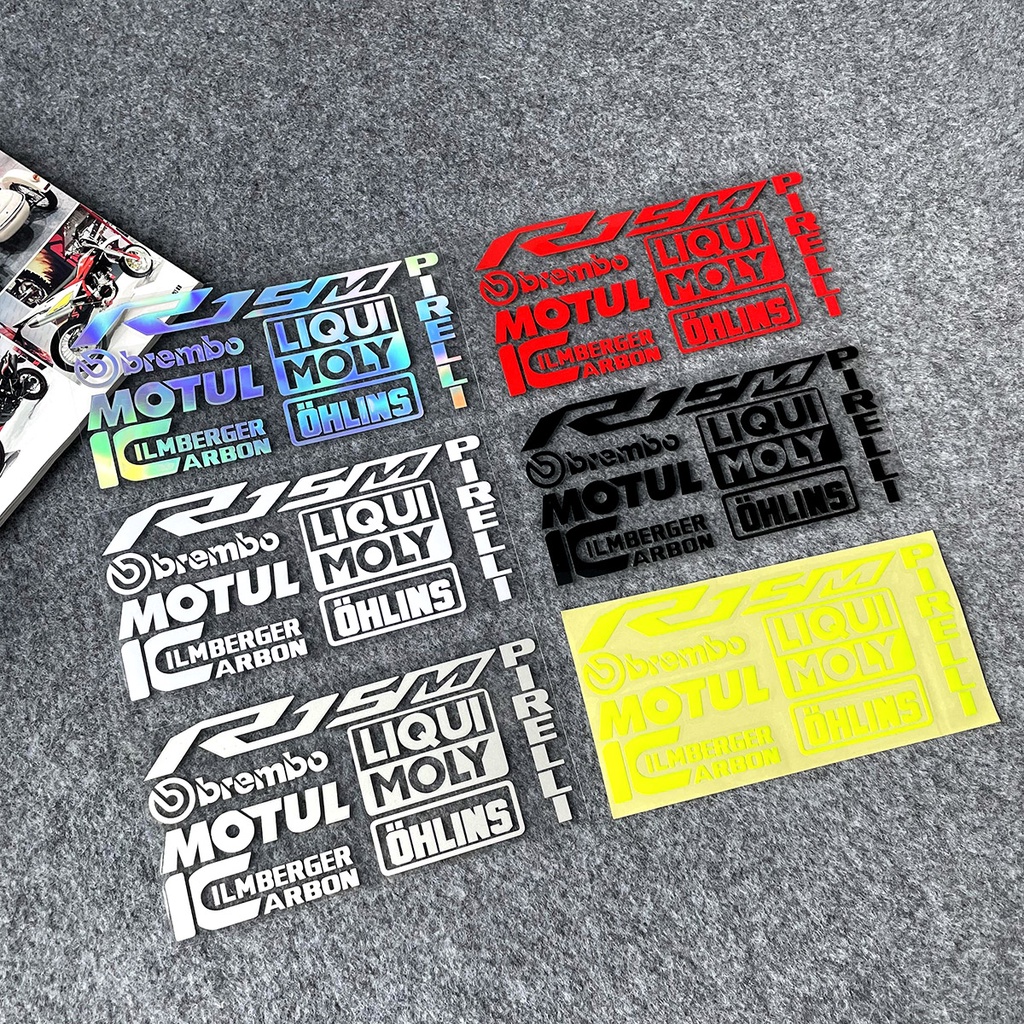 Motorcycle Sticker Set Racing Scooter Body Helmet Decoration Decal ...