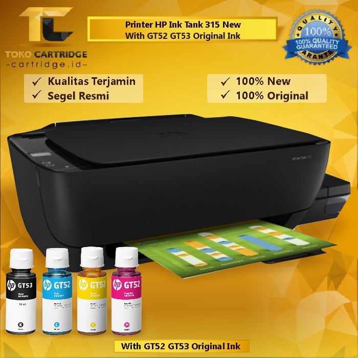 Printer HP 315 Ink Tank All in One Inktank infus Print Scan Copy ...