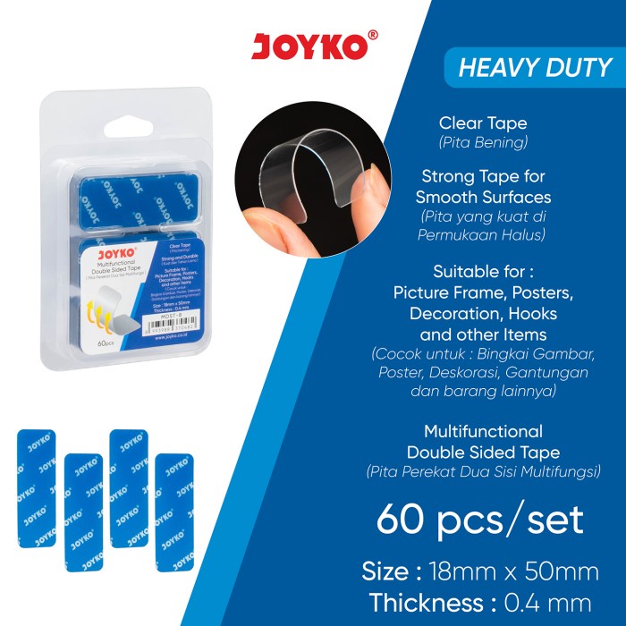 JOYKO Multifunctional Double Sided Tape MDST-8 Double Sided Adhesive ...