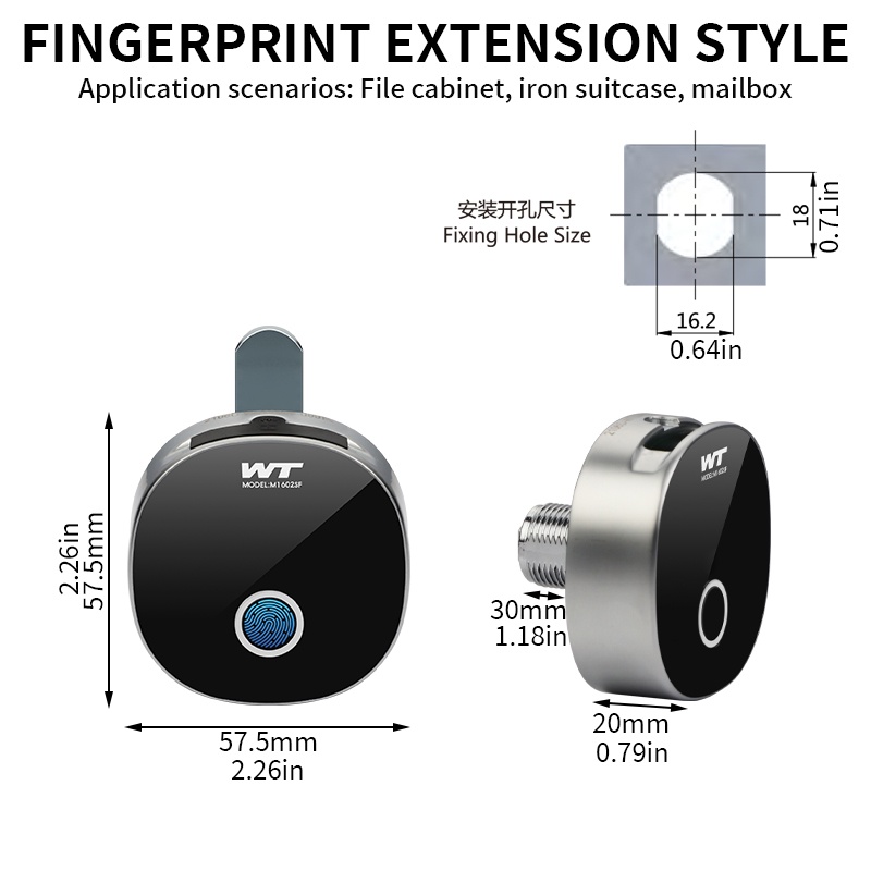 Zinc Alloy Material Smart Touch Screen Digital Mailbox Lock Keypad ...