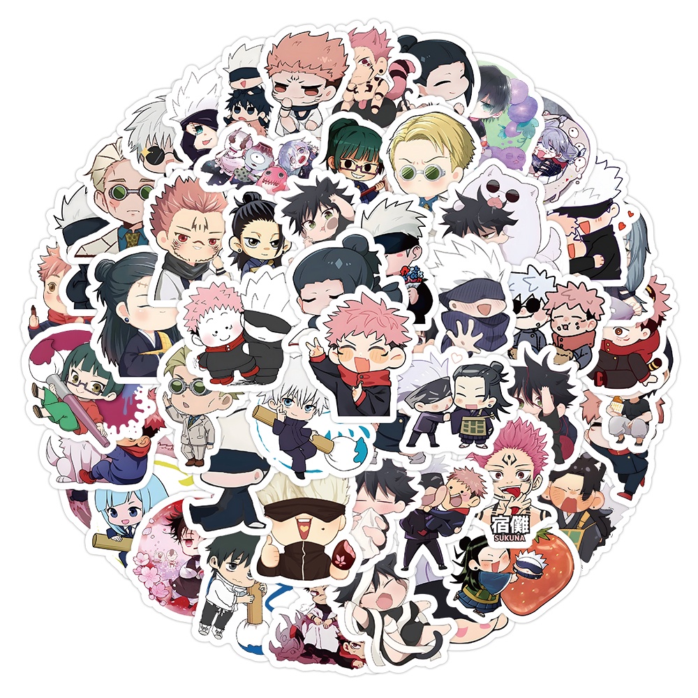 100PCS Cartoon Cute Q-version Anime Jujutsu Kaisen Satoru Gojo Graffiti ...