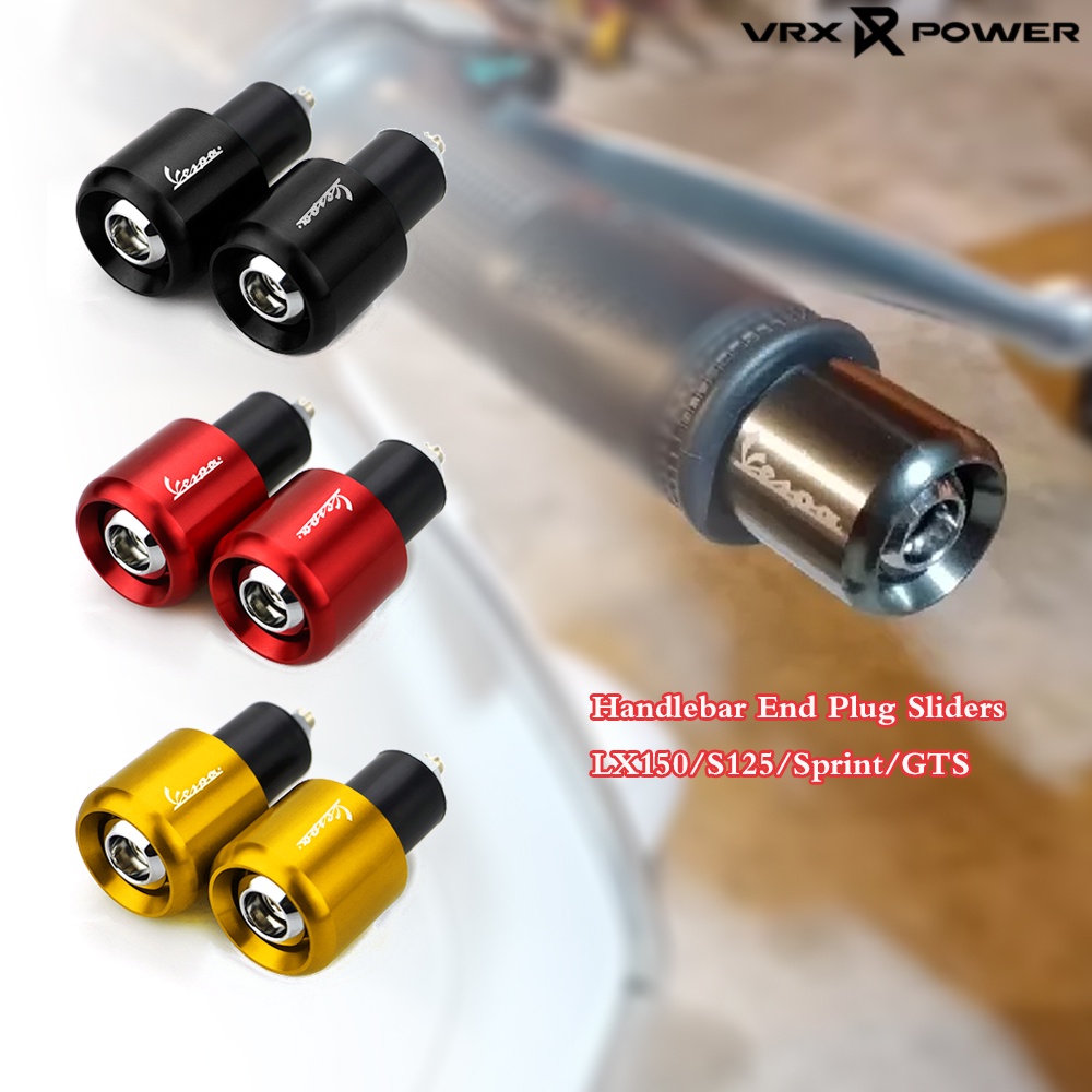 For Vespa GTS S125 LX150 Sprint Primavera Motorcycle Hand Grips End ...