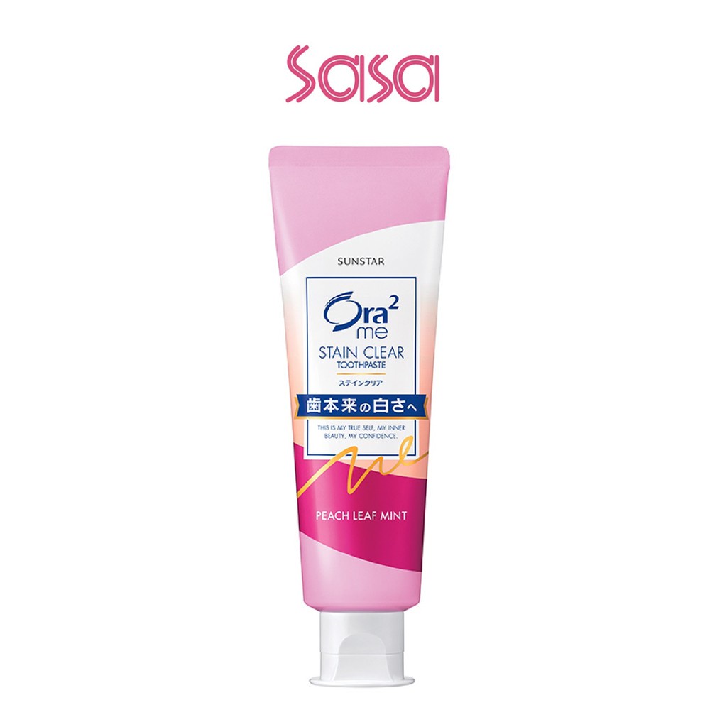 ORA2 : Stain Clear Toothpaste Peach Leaf Mint 140G | Shopee Malaysia