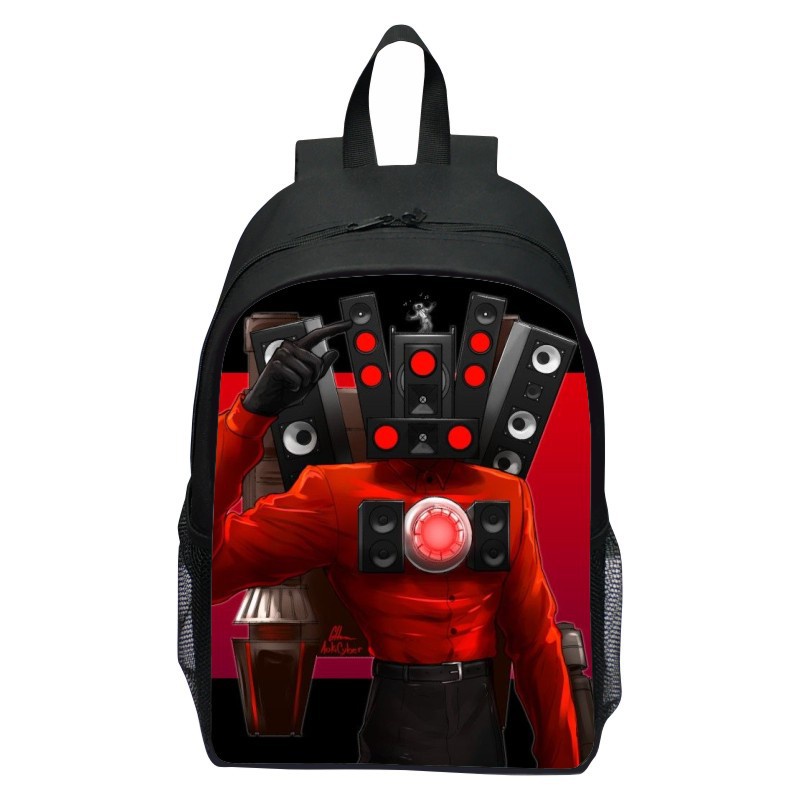 Cute Skibidi Cartoon Backpack Lightweight School Bag 16" | Shopee Malaysia