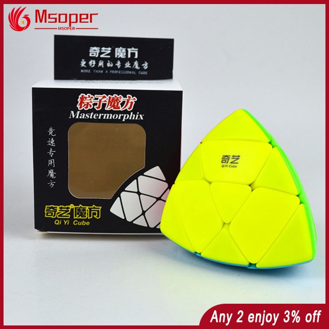 Msoper Qiyi 3x3 Magic Cube Bright Colorful Mastermorphix Puzzle Speed ...