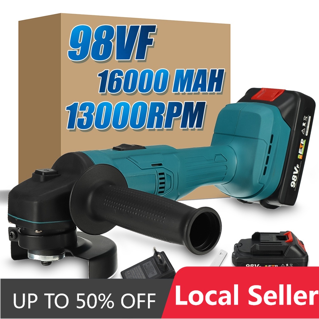 Electric Cordless Angle Grinder With 98VF Li-ion Battery Cutting ...