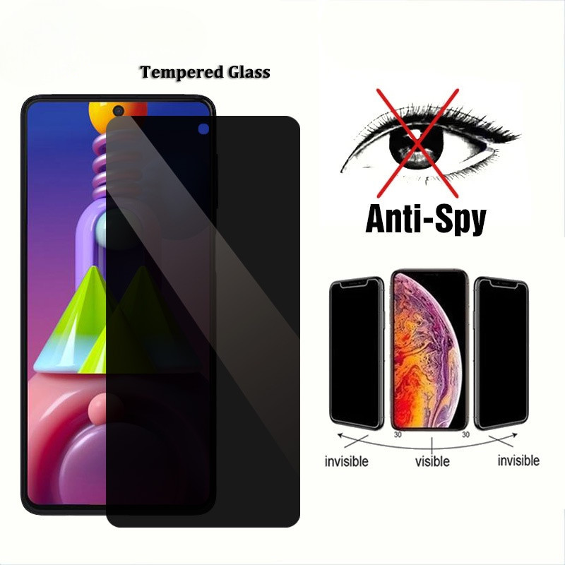 Anti-Spy Privacy Tempered Glass Samsung Galaxy S24 + A14 A15 A24 A25 ...