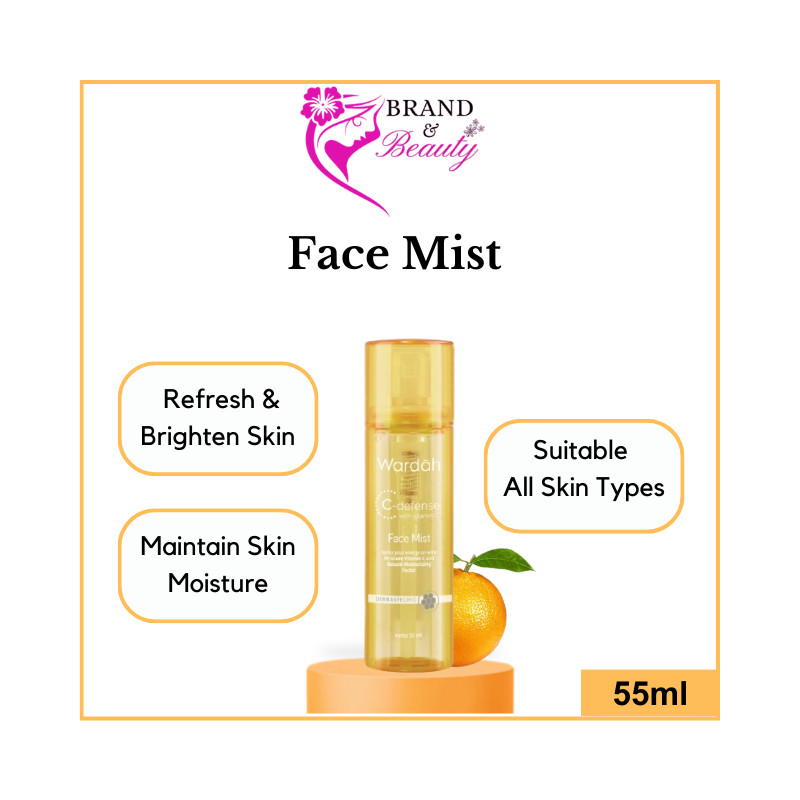 Wardah C-Defense Face Mist I Vitamin C & Natural Moisturizing Factor I ...