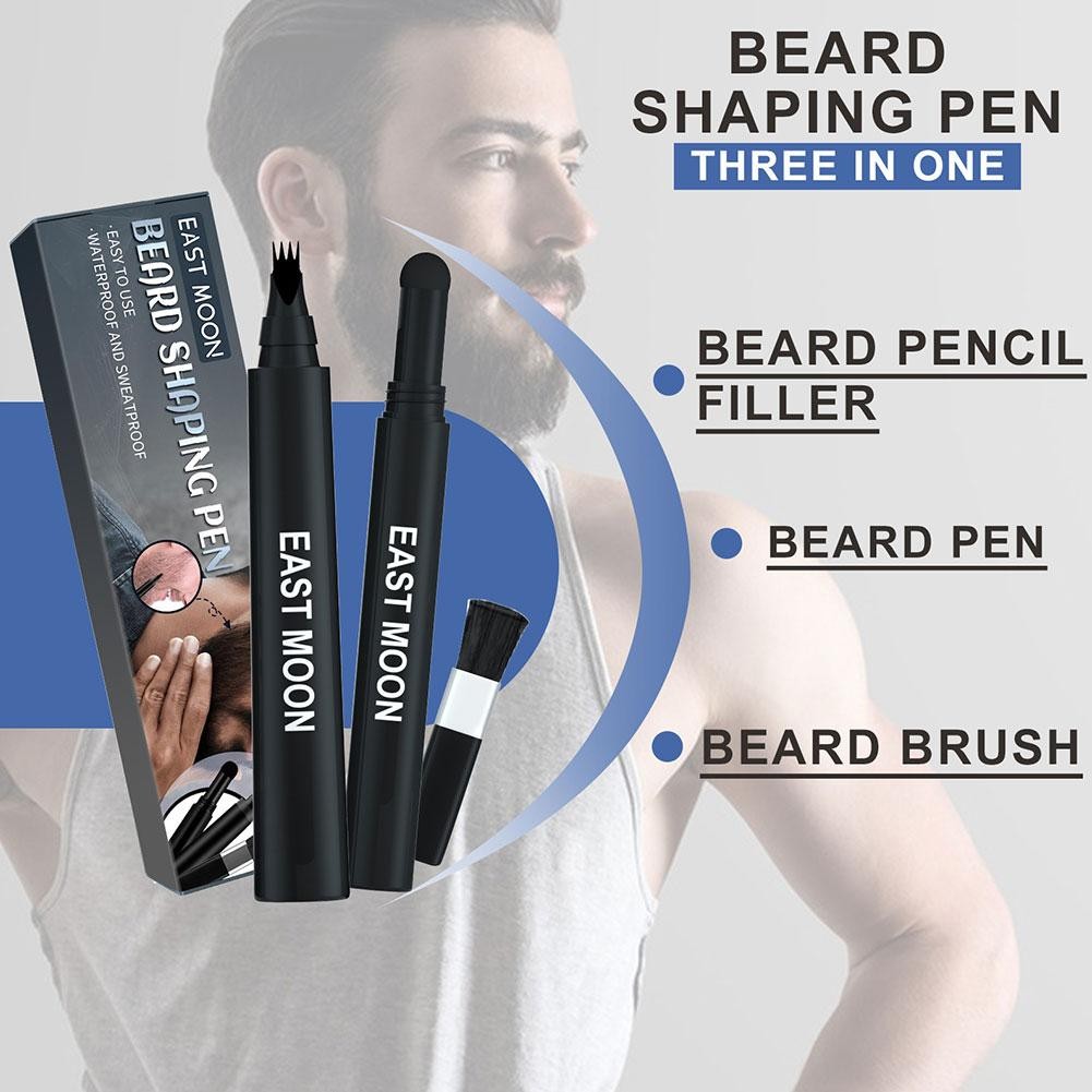 Set Beard Pencil Filling Pen Kit Men Waterproof Barber Pencil With ...