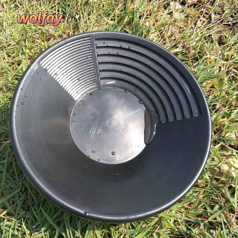 WOLFAY Nugget Sluicing Pan, 14inch Plastic Gold Panning Basin, Portable ...