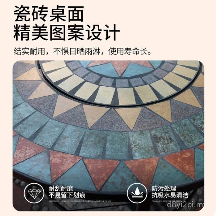 [63,000 Pengikut] Meja BBQ Luar Taman Rumah Mozek Seni Besi Grill BBQ ...