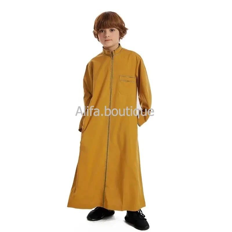 Turkish Muslim Kids Abaya Jubba Thobe Kimono Boy Thobe Thawb Caftan for ...