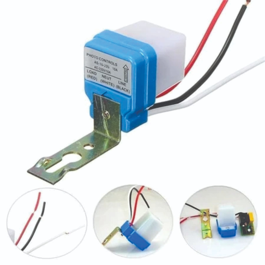 CAHAYA Automatic ON-OFF Light Sensor AC 220V 10A Street Light Outdoor ...