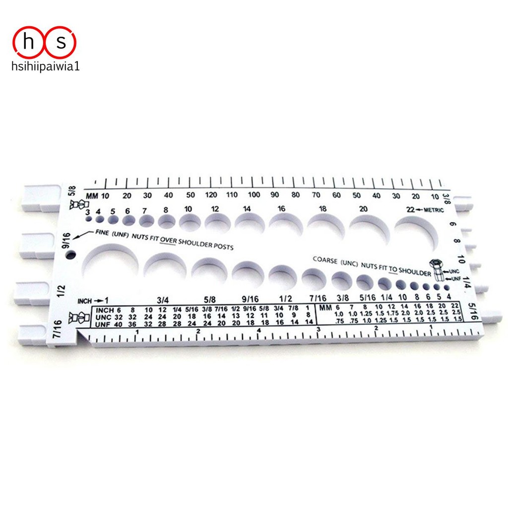 Bolt Nut Thread Inch&Metric Thread Tester Bolt Gauges Measuring Tool ...