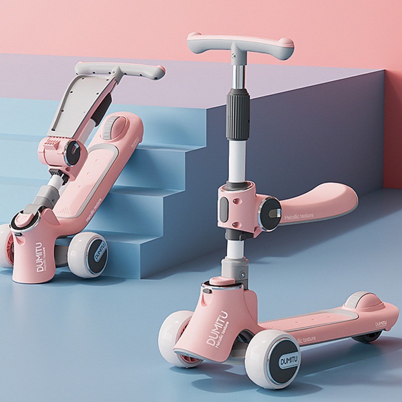 One-click Scooter Scooter Foldable Scooter Scooter Can Children Three ...
