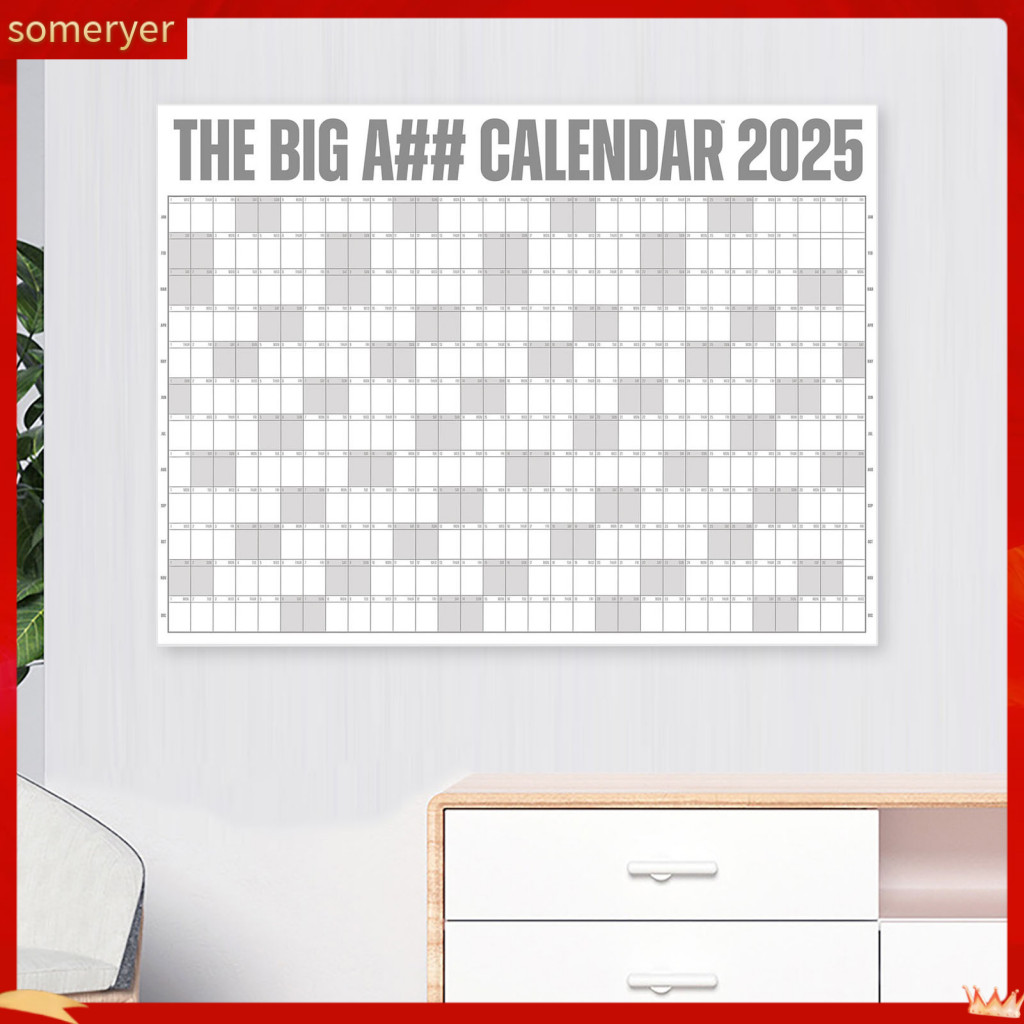 someryer| Space-saving Calendar Whiteboard Calendar 2025 Large Yearly ...