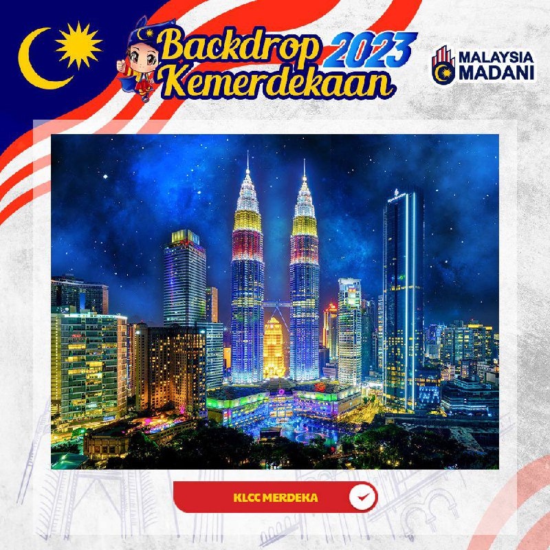 NEW DESIGN : Backdrop Merdeka / Banner/Backdrop Ucapan Kemerdekaan ...