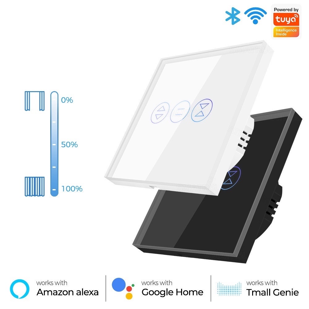 Tuya Smart WiFi Touch Curtain Switch For Electric Motorized Roller ...