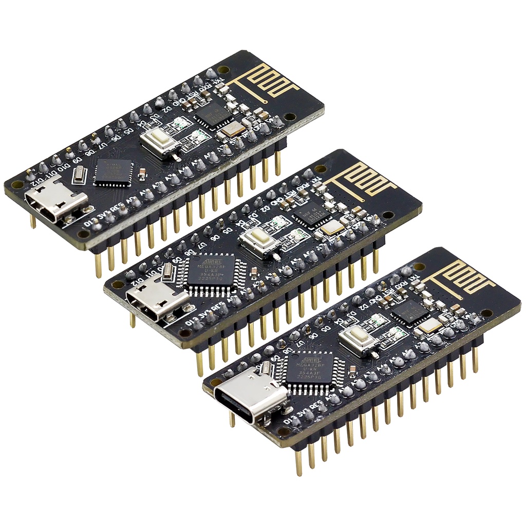 RF-Nano for Arduino Nano V3.0, Micro USB Nano Board ATmega328P QFN32 5V ...