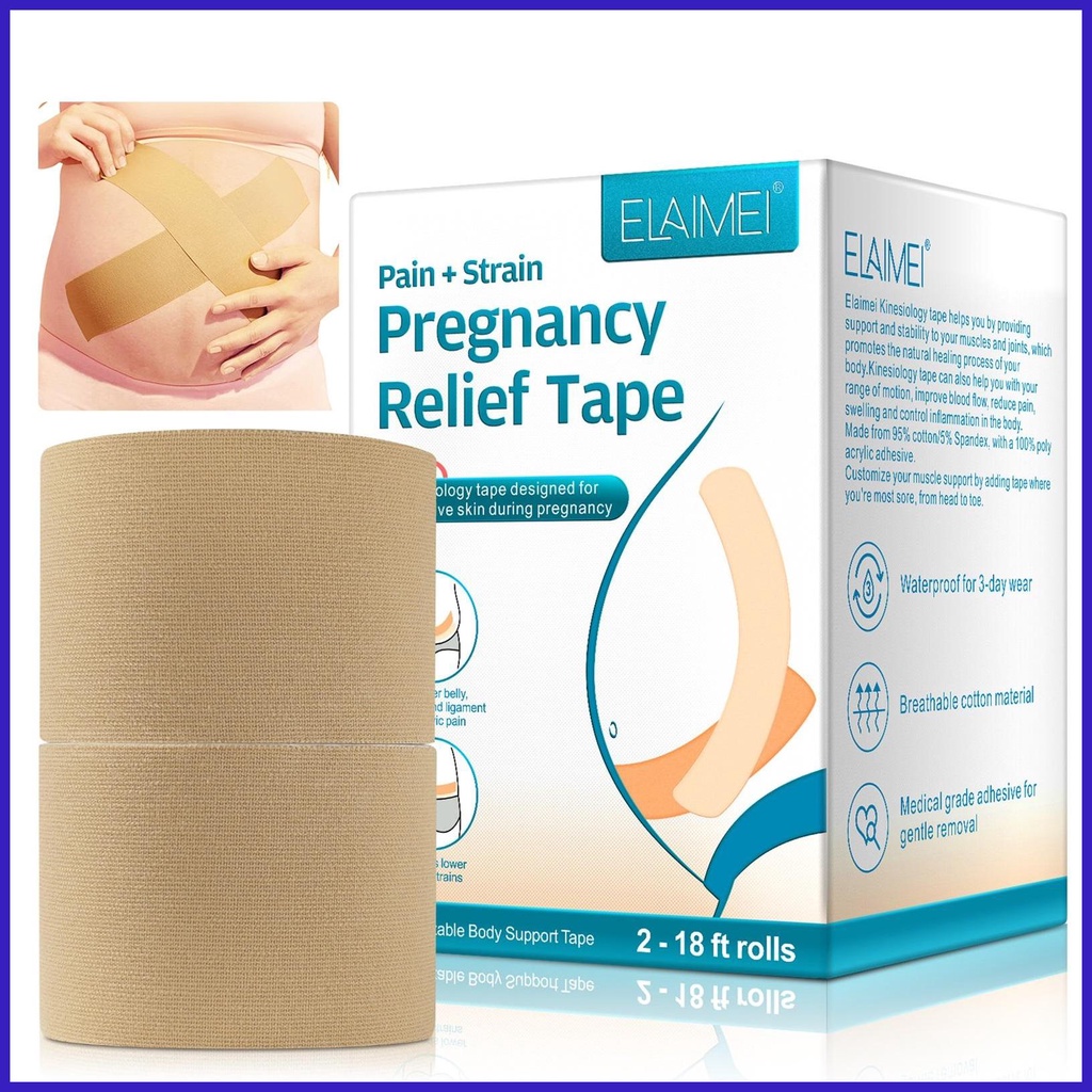 Pregnancy Maternity Support Tape Gentle Safe Pregnancy Belly Tape ...