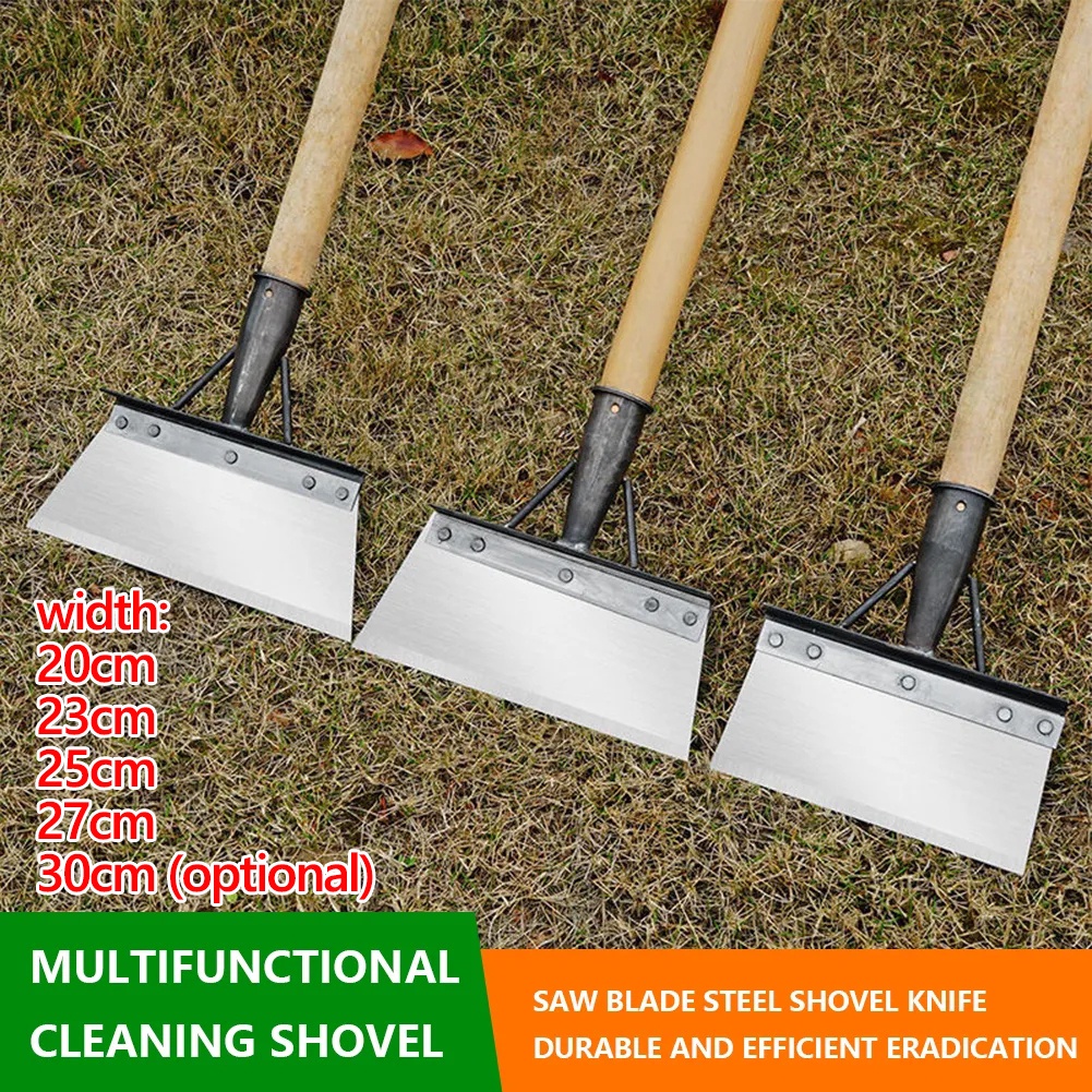 Weeding Deicing Remove Farm Manure Shovel Weed Cleaning Shovel Sharp Edge Saw Blade Steel Blade ...
