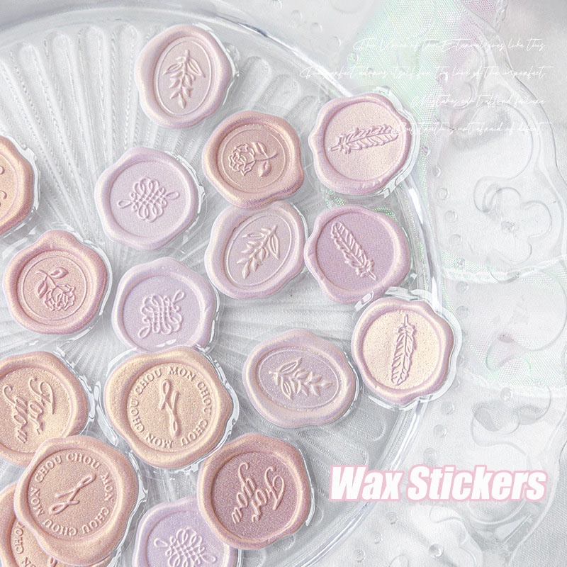 18Pcs Vintage Wax Seal Stamp Stickers Envelope Sealing DIY Scrapbooking ...