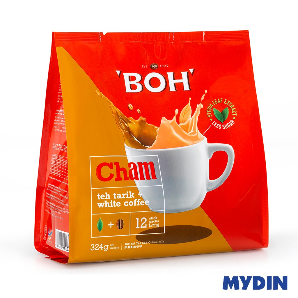 BOH Cham Teh Tarik + White Coffee Instant Mix (27g x 12) | Shopee Malaysia
