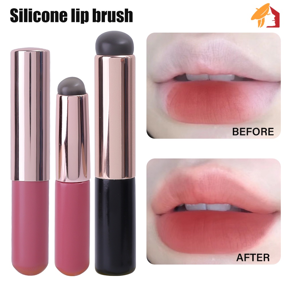 Colorful Silicone Flat Head Brush/ Multi-purpose Lipstick Applicator ...