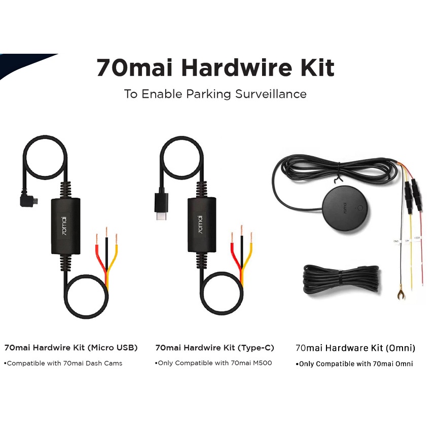 BROZ 70mai Hardware Kit Hard Wire Fuse Kit | Shopee Malaysia