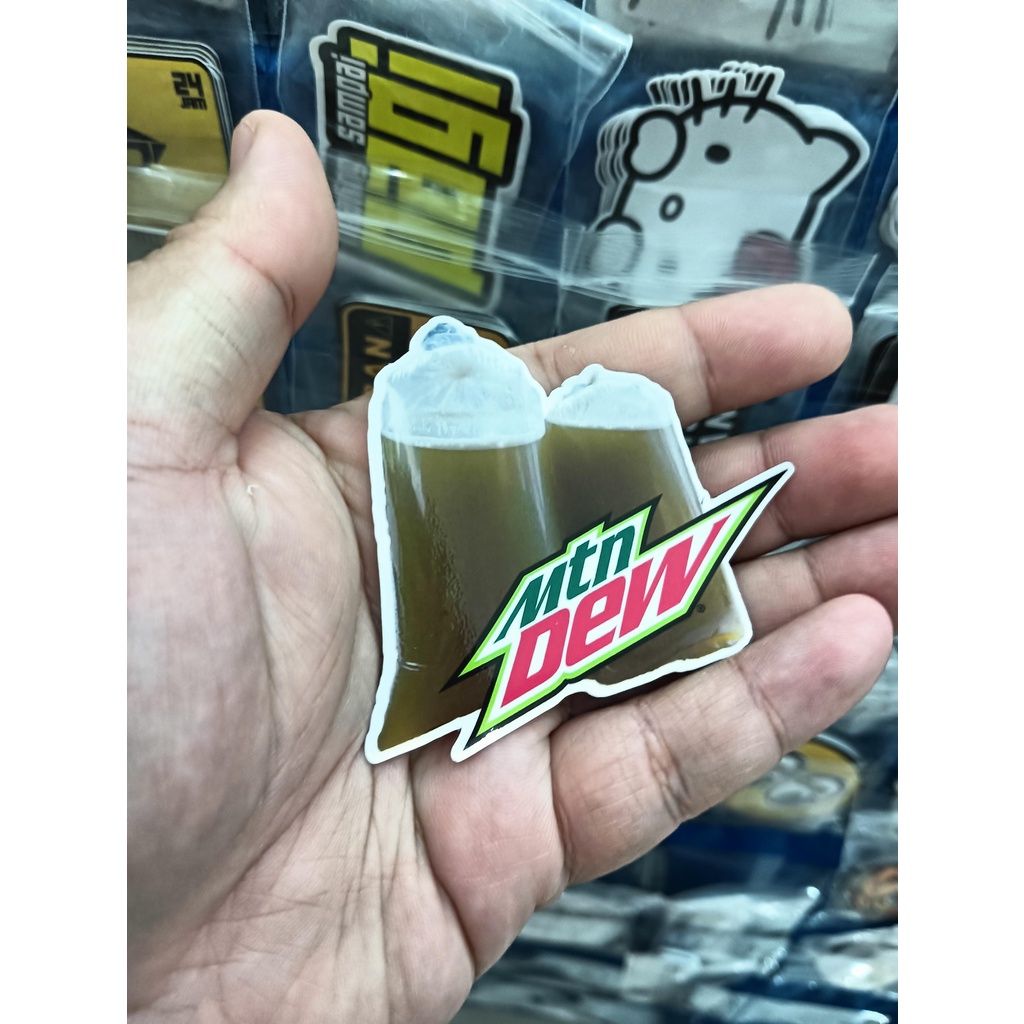 Sticker "Mountain Dew" (Waterproof with laminate) | Shopee Malaysia