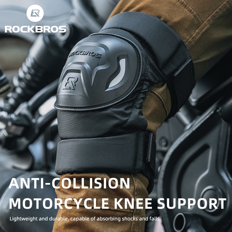 ROCKBROS Motorcycle Knee Support Anti-collision Windproof Ultralight ...