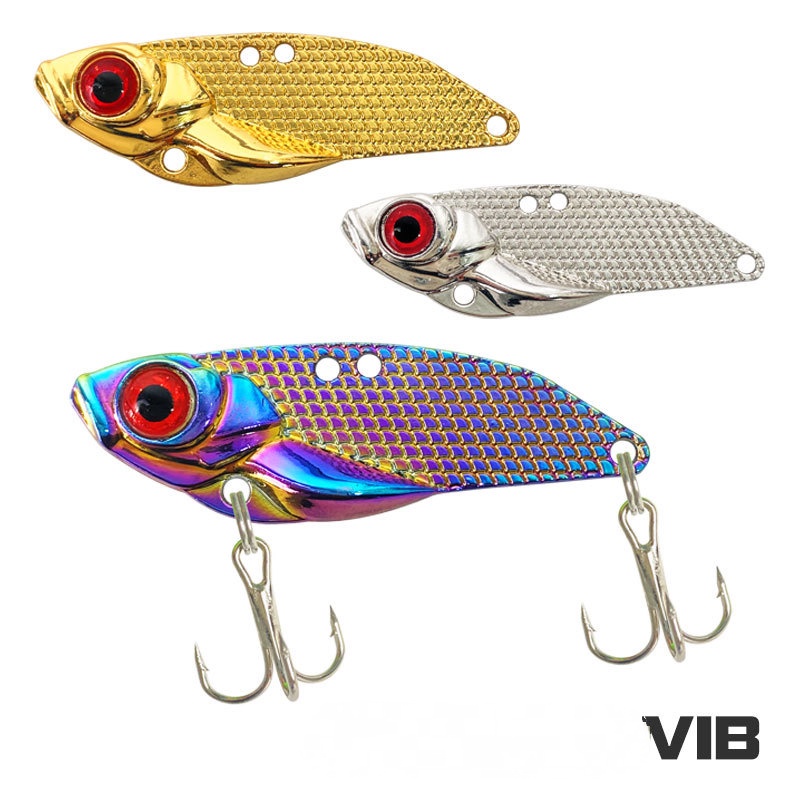 3.5g 5g 7g 10g 15g electroplating VIB 3D eyes metal lure bait long cast hard lure lure fishing ...