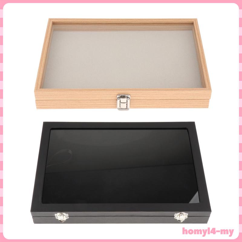 [HomyldfMY] Pin Display Case Brooch Organizer Case Showcase Dustproof ...
