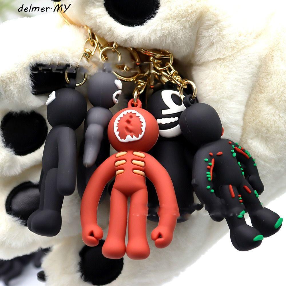 DELMER Game Doors Figure Keychain, Game Doors Roblox Doors Rubber Game ...