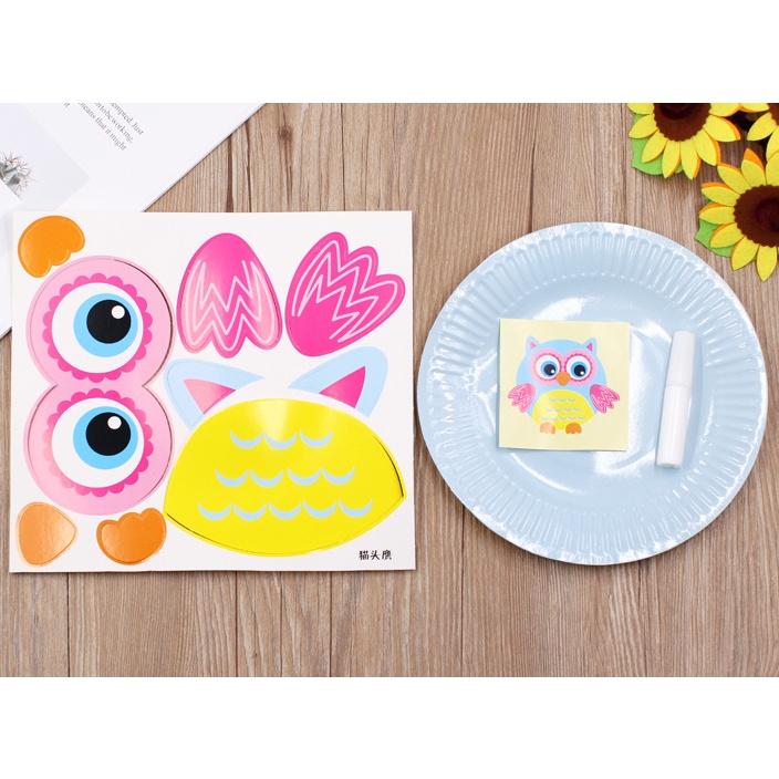 Colorful Cartoon Kids Art Craft DIY christmas craft kid Paper Plate ...
